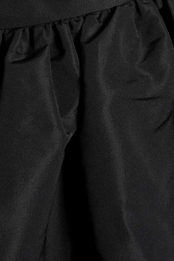 Alexander McQueen Gathered Taffeta Mini Skirt