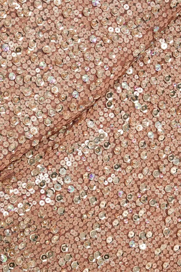 Jenny Packham Lotus Open-back Embellished Tulle Gown