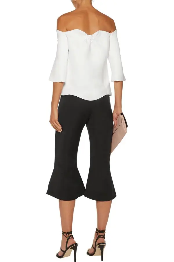 PAPER London Florida Offtheshoulder Faille Top