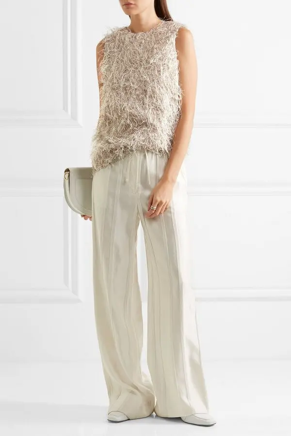 Brunello Cucinelli Metallic Fil Coupé Top