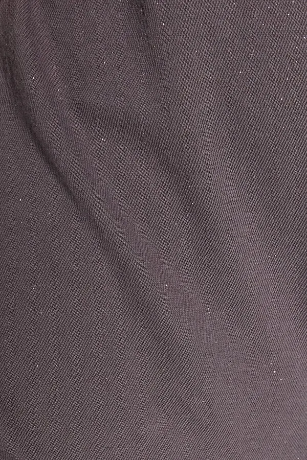 Current/Elliott The Rolled Sleeve Glittered Cottonjersey Tshirt
