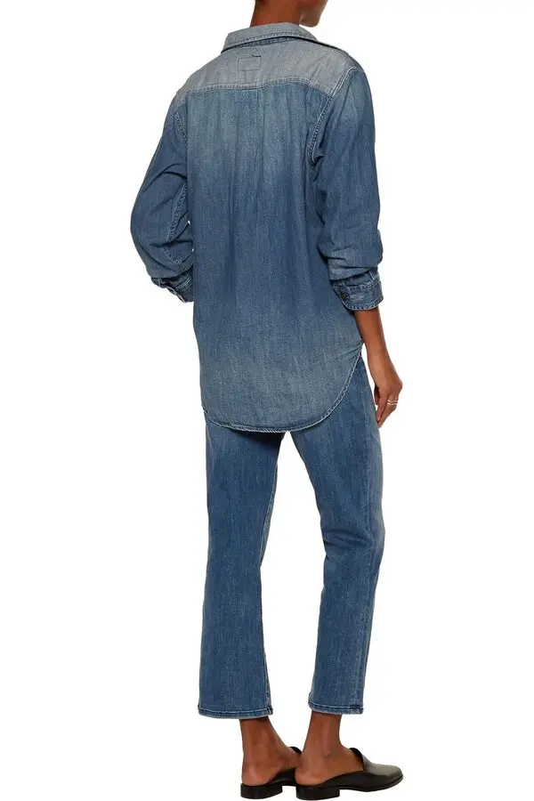 Current/Elliott The Whitney Prep Denim Shirt