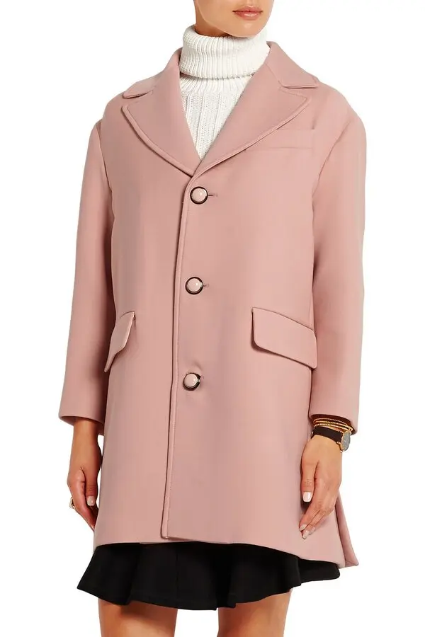 Red Valentino Oversized Woolcrepe Coat
