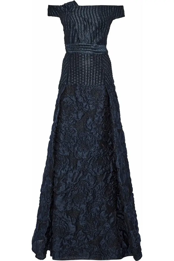 Roland Mouret Offtheshoulder Printed Organza Gown