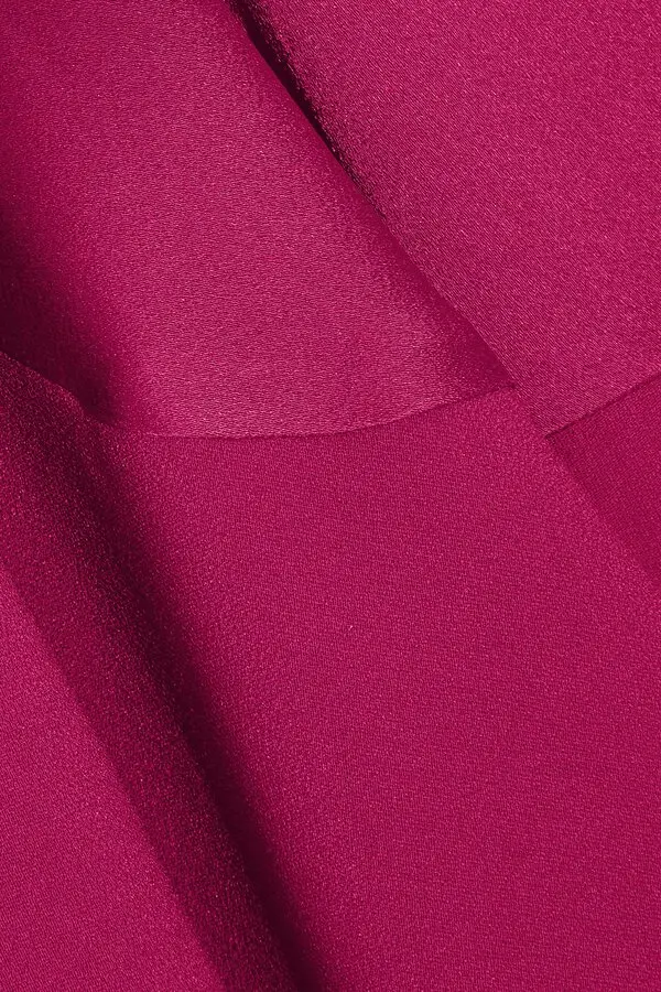 Antonio Berardi Paneled Draped Crepe Blouse