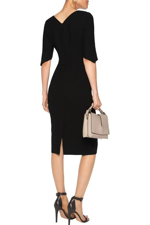 Goat Carmen Woolcrepe Dress