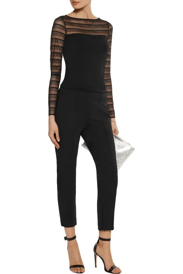 Bailey 44 Lacepaneled Sttretchjersey Top