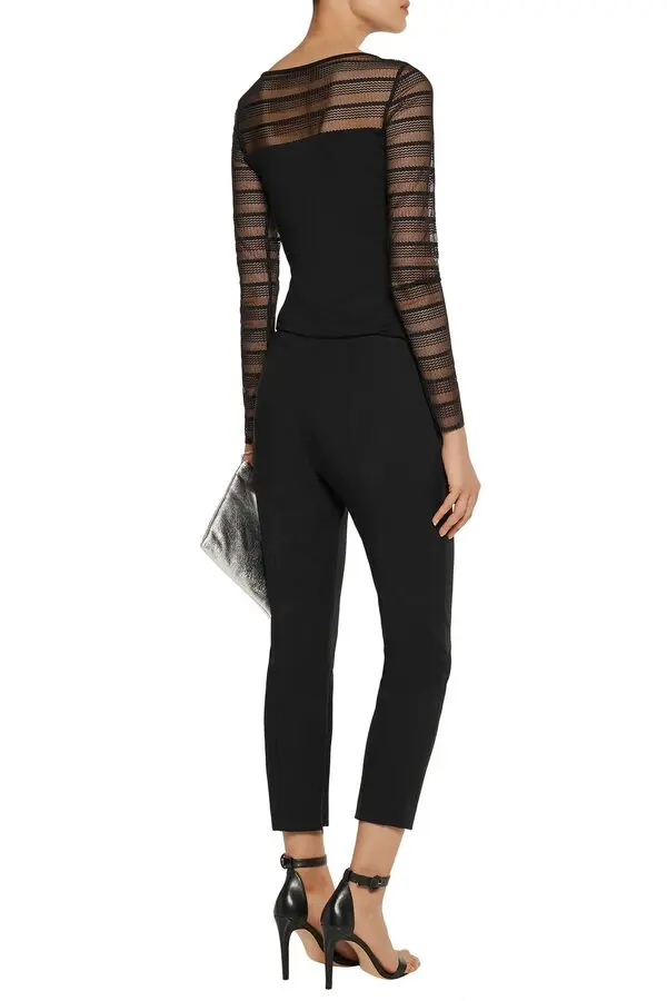 Bailey 44 Lacepaneled Sttretchjersey Top