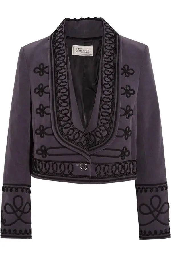 TEMPERLEY LONDON Voyage Embroidered Cottoncorduroy Jacket