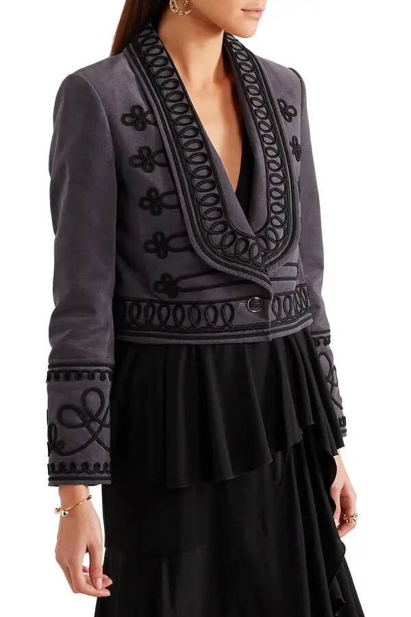 TEMPERLEY LONDON Voyage Embroidered Cottoncorduroy Jacket
