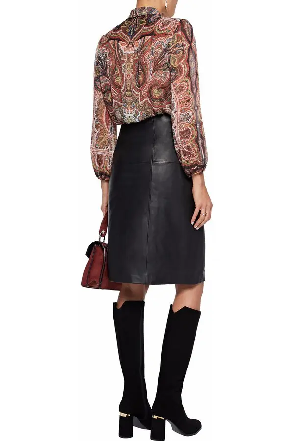 Alice + Olivia Alice Olivia Printed Broadcloth Top