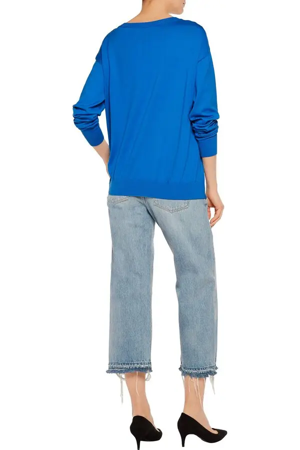 Moschino Intarsia Cottonjersey Sweater
