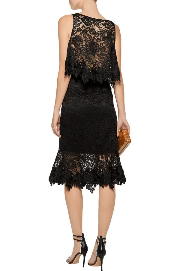 Sachin & Babi Corded And Guipure Lace Dress