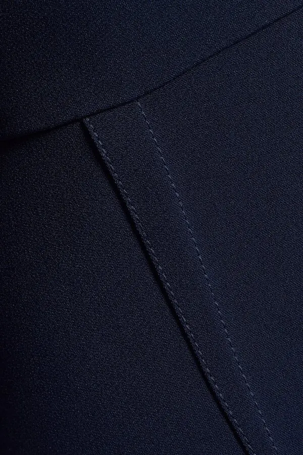 Roland Mouret Lace And Mesh Paneled Crepe Dress