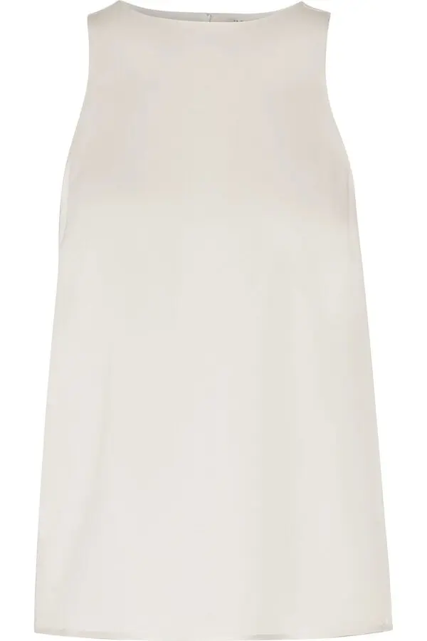Halston Embellished Silkblend Top