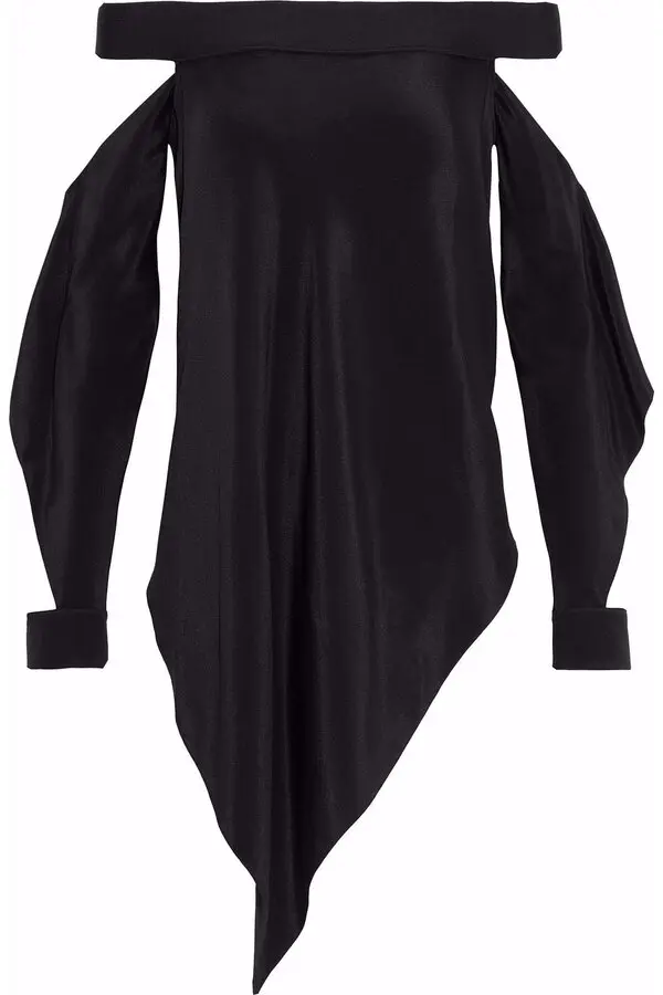 Roland Mouret Offtheshoulder Cutout Silkcady Blouse