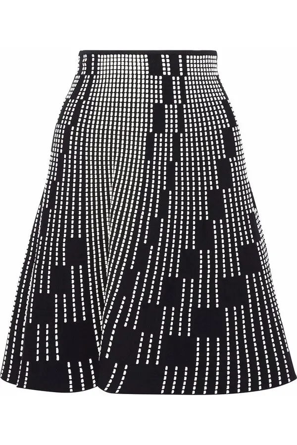 Roland Mouret Embroidered Cloqué Skirt