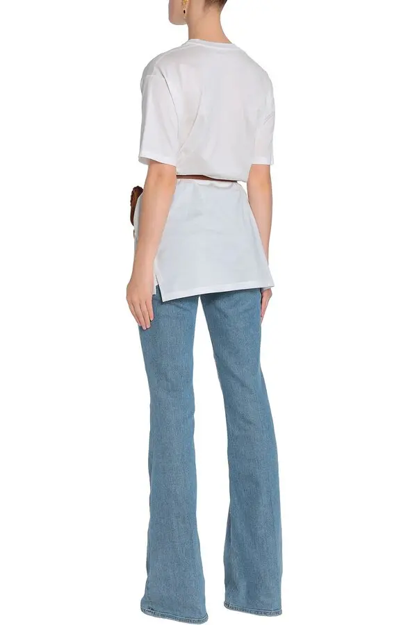 Roberto Cavalli Embellished Cottonjersey Tshirt