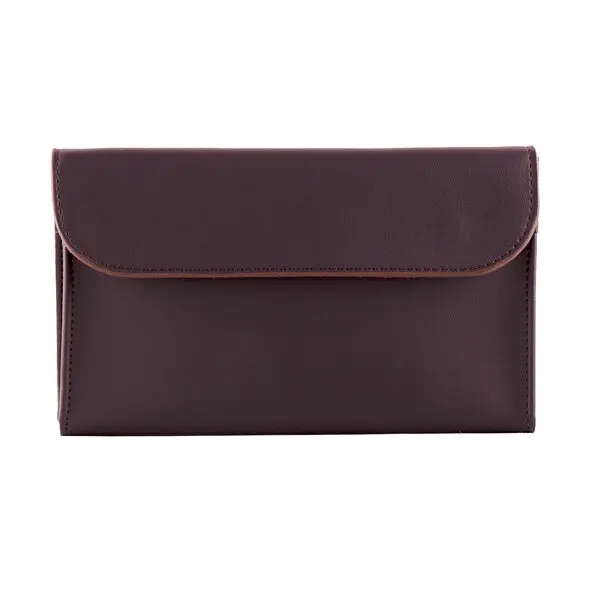 PACK'N TRAVEL Double Watch Case Deep Plum