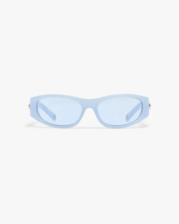 Casablanca Blue Warped Sport Sunglasses By