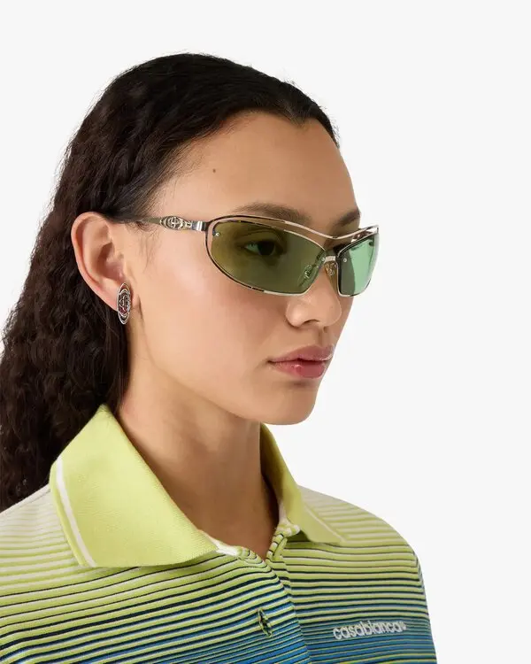 Casablanca Green Spiral Sunglasses By