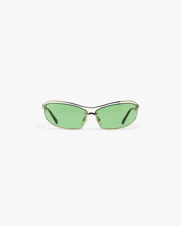 Casablanca Green Spiral Sunglasses By