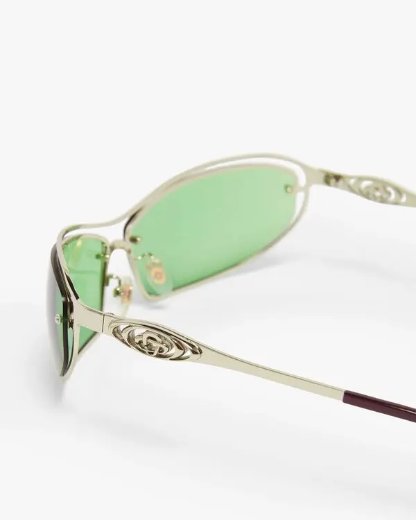 Casablanca Green Spiral Sunglasses By