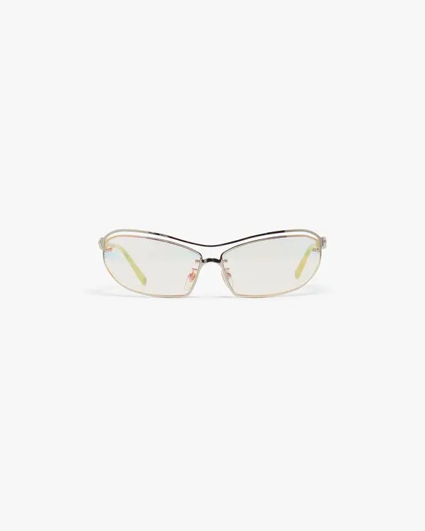 Casablanca Lime Spiral Sunglasses By