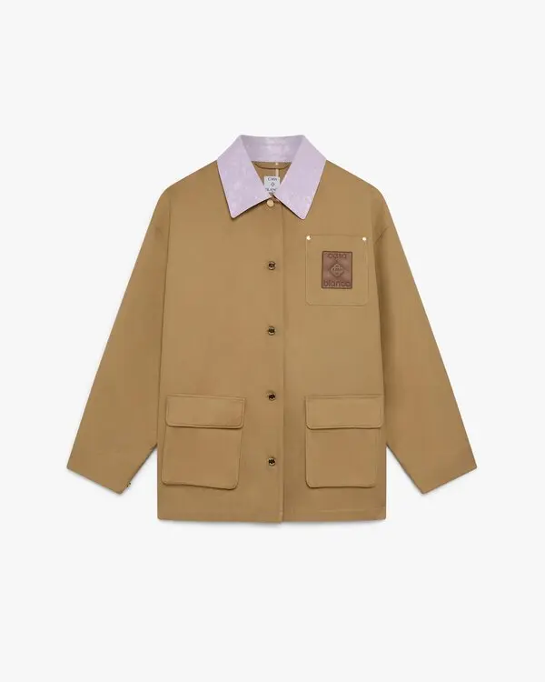 Casablanca Beige Heavyweight Pocket Jacket