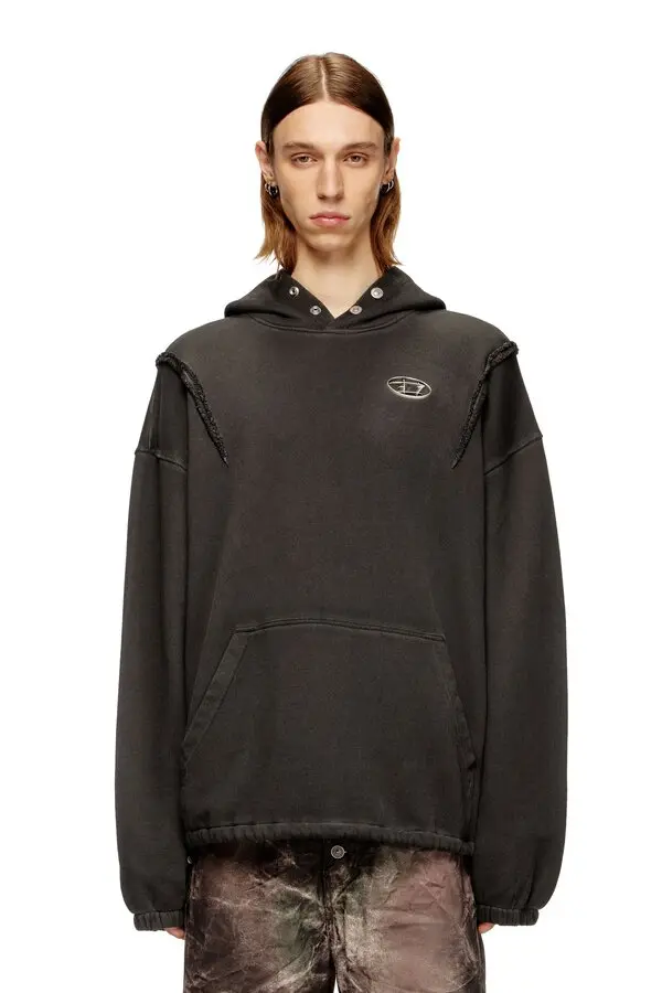 DIESEL® Hoodie With Faded Effect