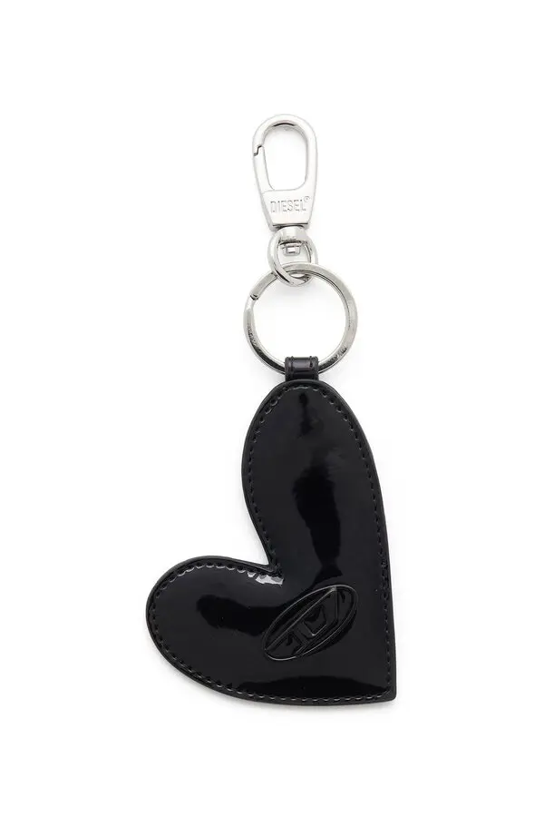 DIESEL® Heart-shape Charm With Glossy Finish - Black