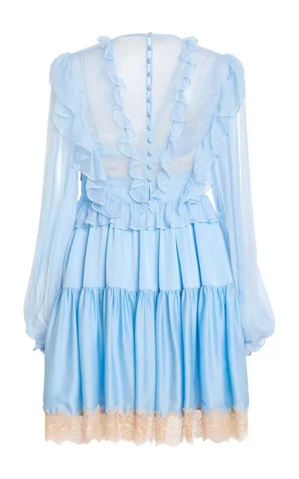 Ulla Johnson Farenne Ruffled Silk Mini Dress