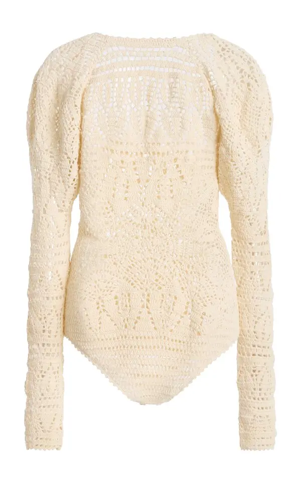 Ulla Johnson Josephine Scoop-neck Knit Cotton Bodysuit