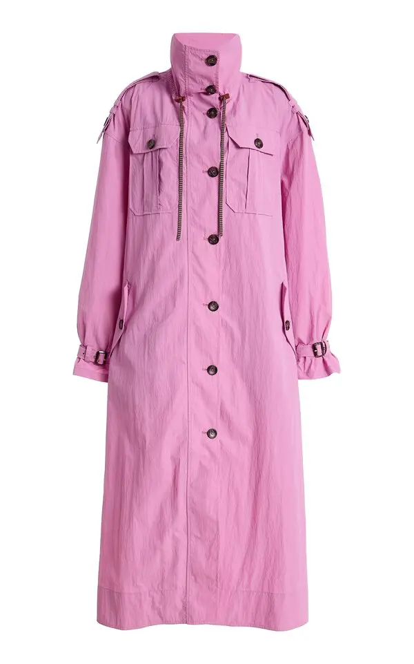 Ulla Johnson Devon Belted Trench Coat - Pink