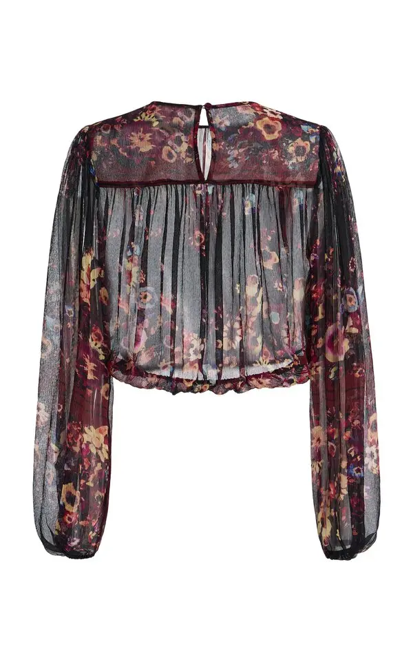 Ulla Johnson Elenora Printed Silk Blouse