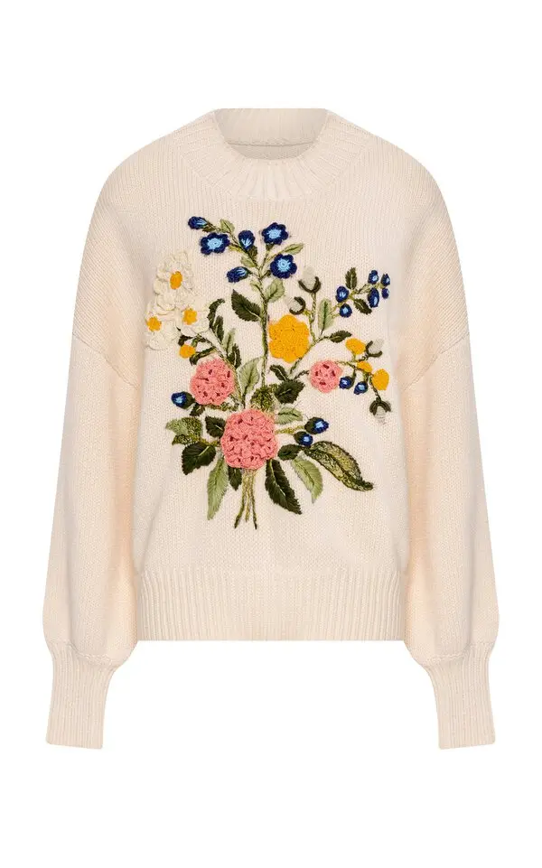 Agua Bendita Sagrario Isolda Cotton-cashmere Sweater - Multi