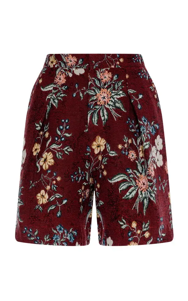 Agua Bendita Nostalgia Isolda Cotton-blend Shorts