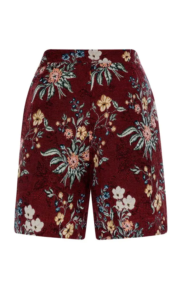 Agua Bendita Nostalgia Isolda Cotton-blend Shorts
