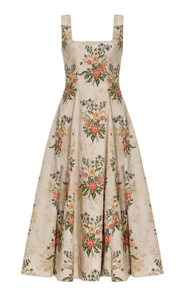 Agua Bendita Pistilo Isolda Cotton Maxi Dress - Multi