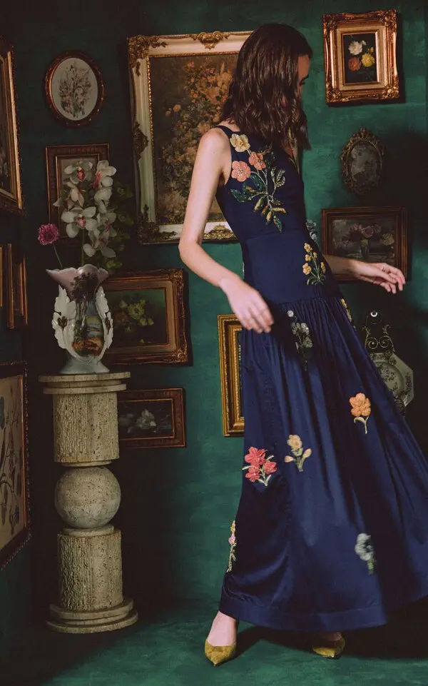 Agua Bendita Abeja Isolda Cotton Maxi Dress