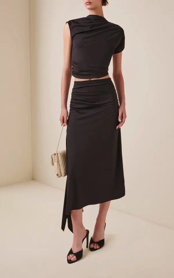 Victoria Beckham Gathered Crop Top