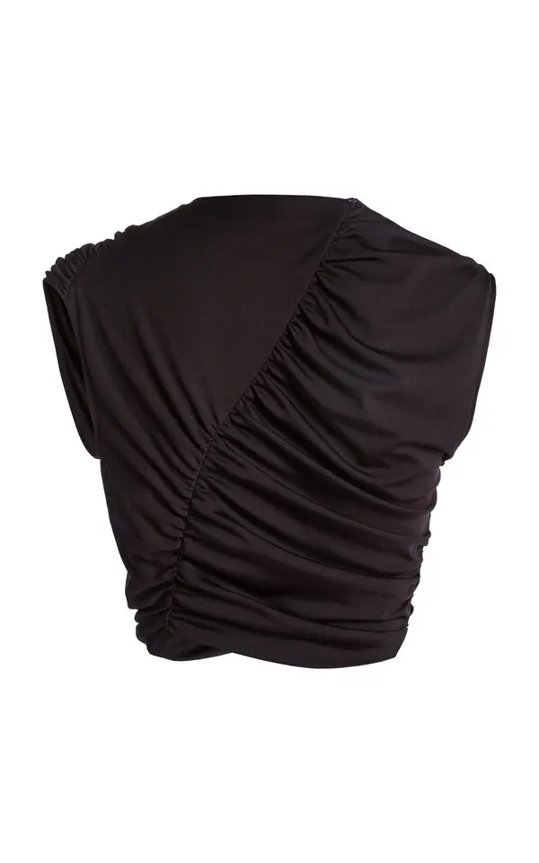 Victoria Beckham Gathered Crop Top