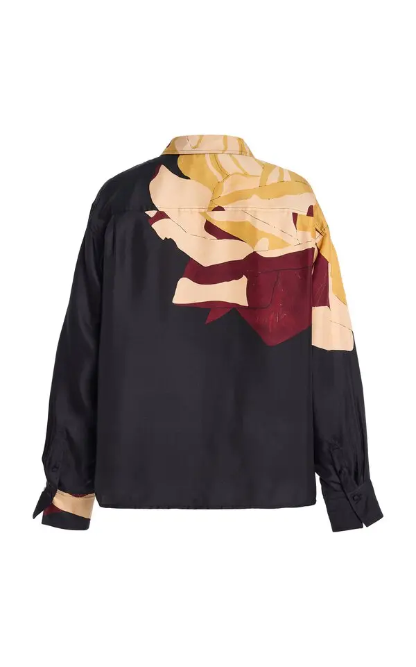 Ulla Johnson Study Printed Silk Blouse