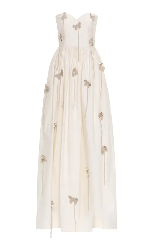 Agua Bendita Tonia Orquidea Cotton Maxi Dress - Multi