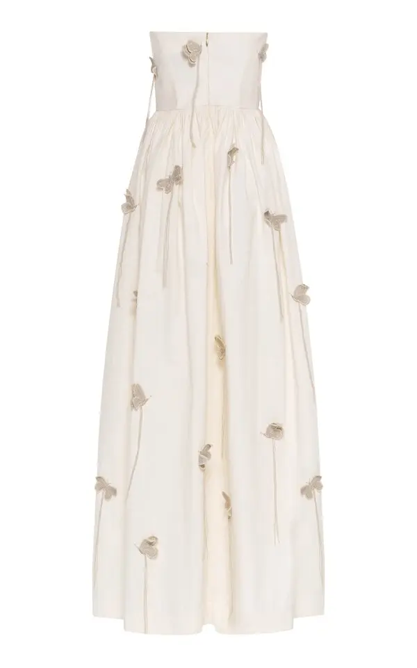 Agua Bendita Tonia Orquidea Cotton Maxi Dress