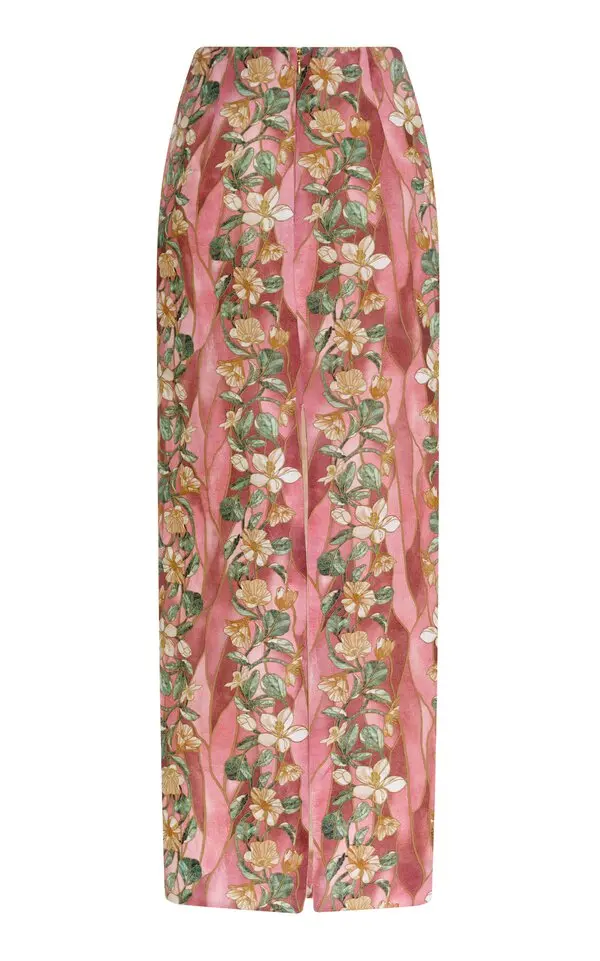 Agua Bendita Lirica Castillo Linen Maxi Skirt