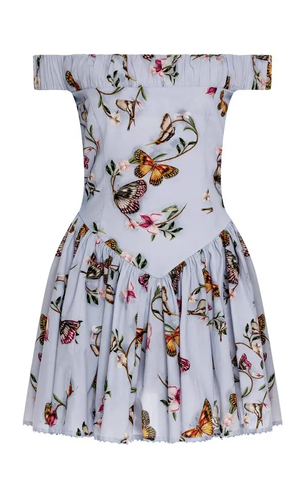 Agua Bendita Arpa Orquidea Cotton Mini Dress