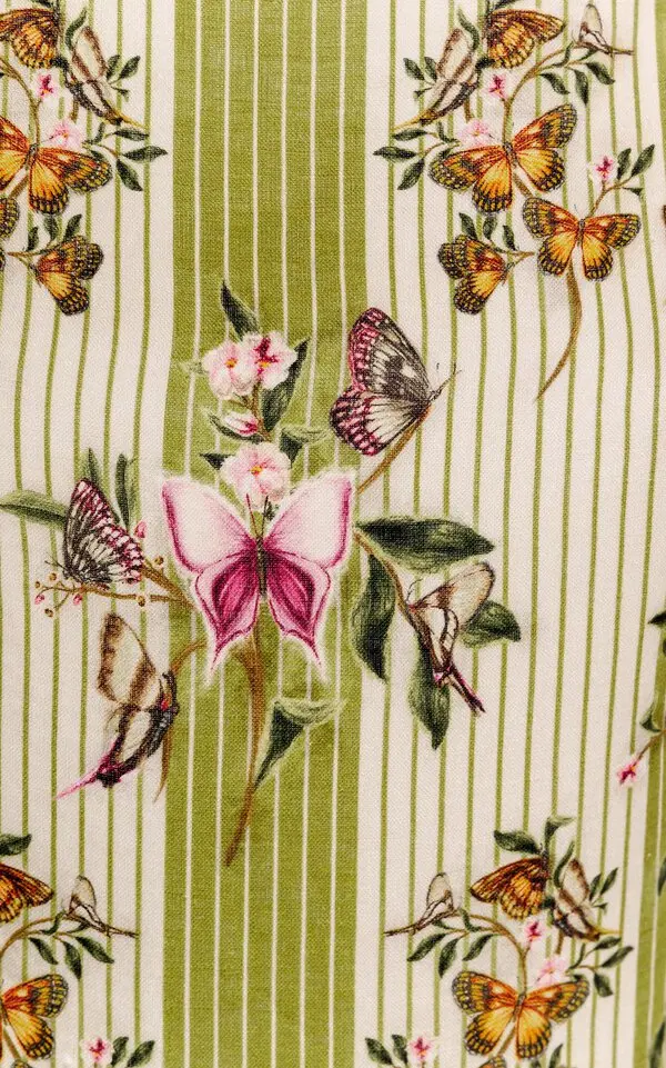 Agua Bendita Abeja Mini Orquidea Linen Mini Dress