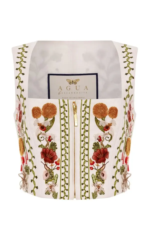 Agua Bendita Cornalina Tristan Linen Top