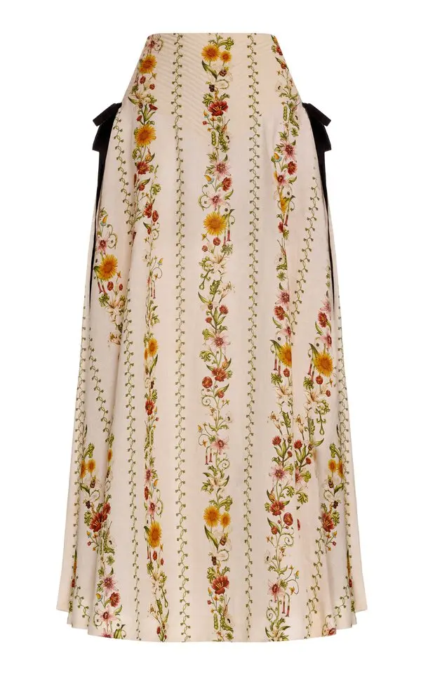 Agua Bendita Reliquia Tristan Linen Maxi Skirt